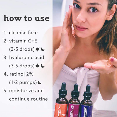 Hot Sell OEM Anti-Aging Serum Set For Face Brightening ,Anti Wrinkle ,Dark Spot Corrector